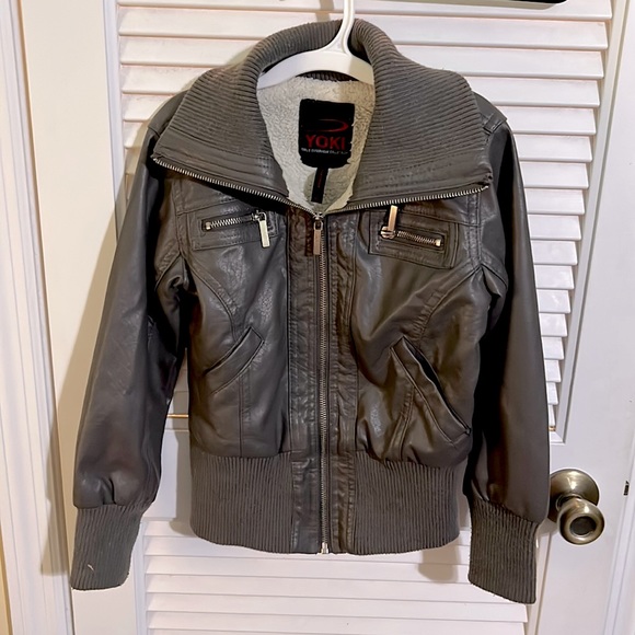 Yoki | Jackets & Coats | Yoki Girls Outerwear Collection Grey Faux ...